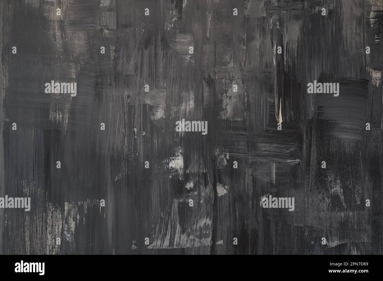 Abstract art background in black and grey. Acrylic painting on canvas ...
