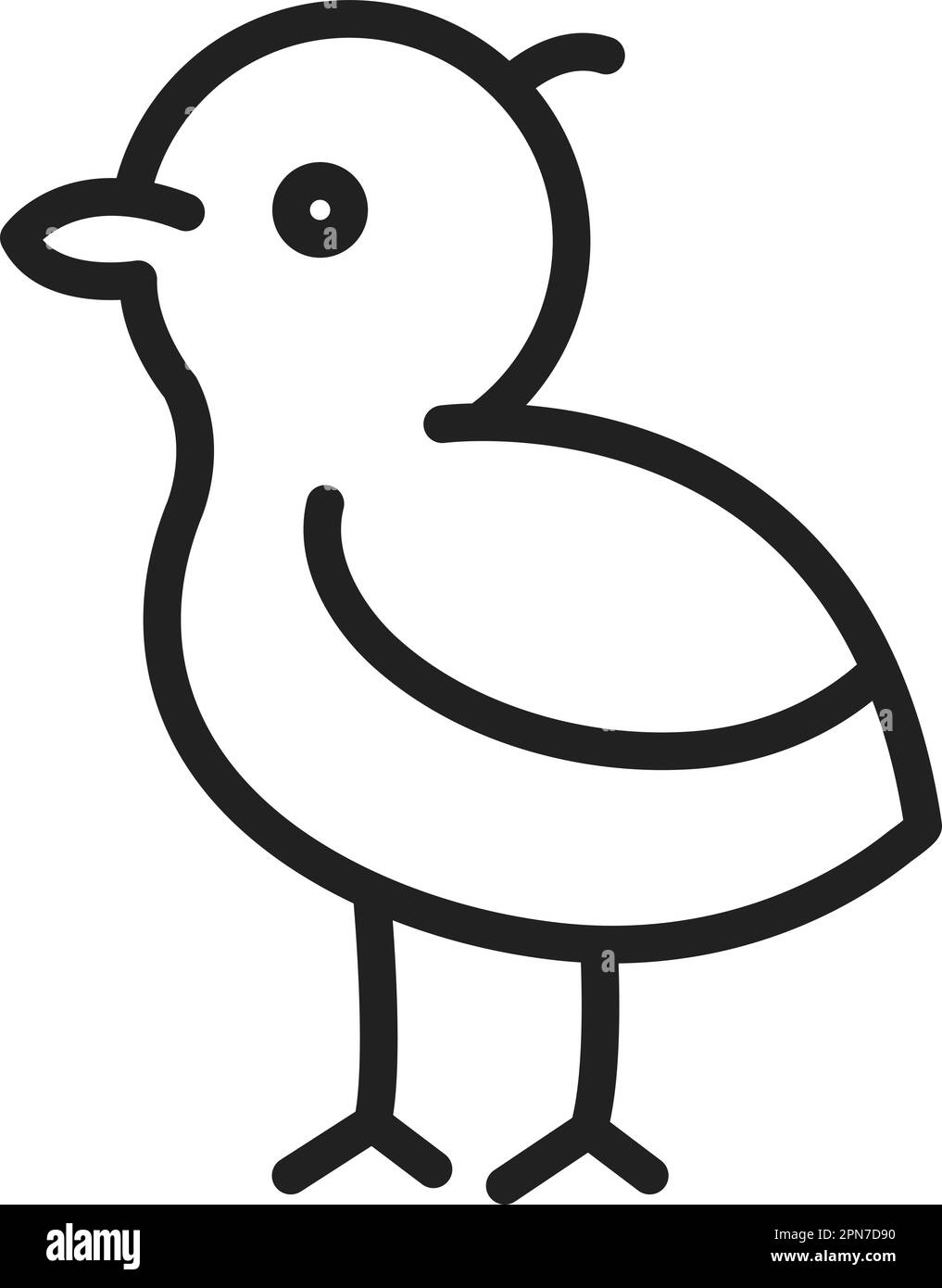 Baby Chick Clipart Black And White