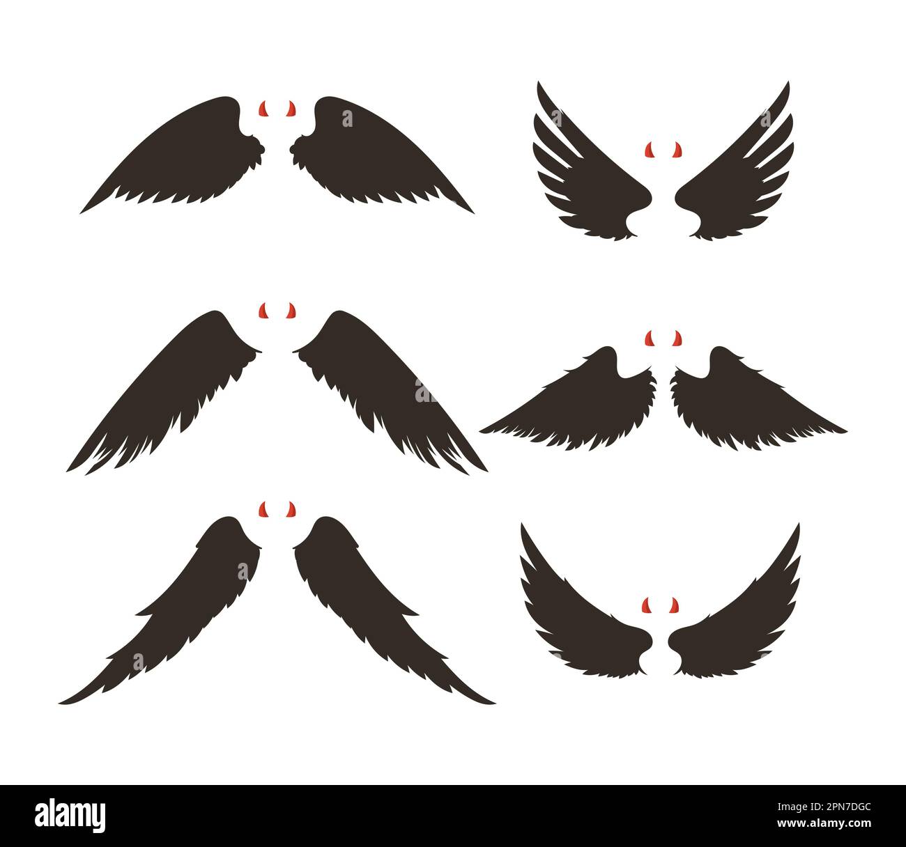 Angel evil concept Cut Out Stock Images & Pictures - Alamy