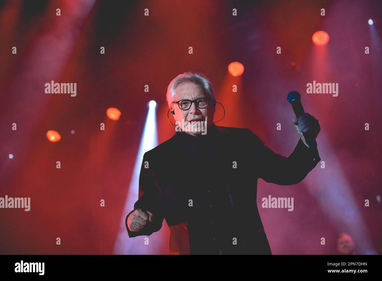 Naples, Italy. 15th Apr, 2023. The Italian singer Nino D'Angelo ...