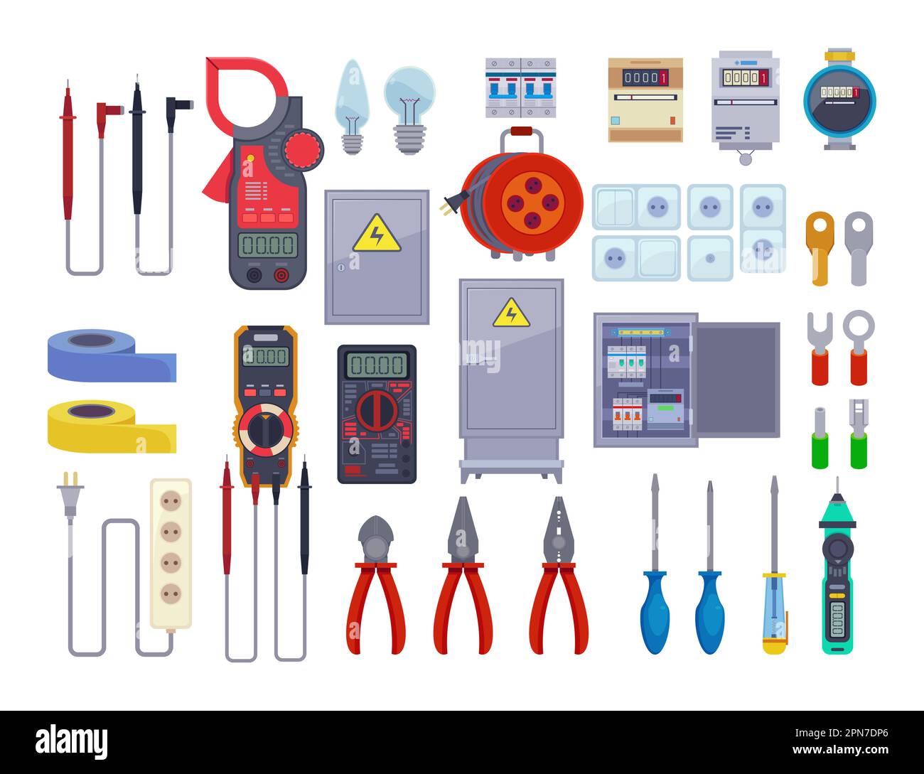 Electrical switchboard Stock Vector Images - Alamy