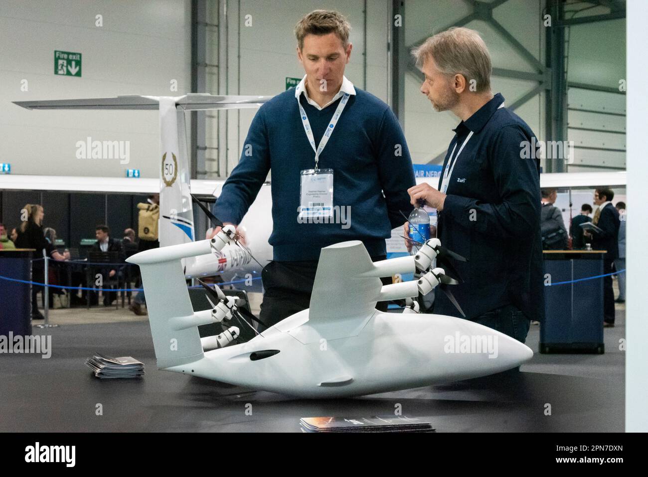 Farnborough Airport, Hampshire, UK. 17th Apr, 2023. Aerospace industry ...