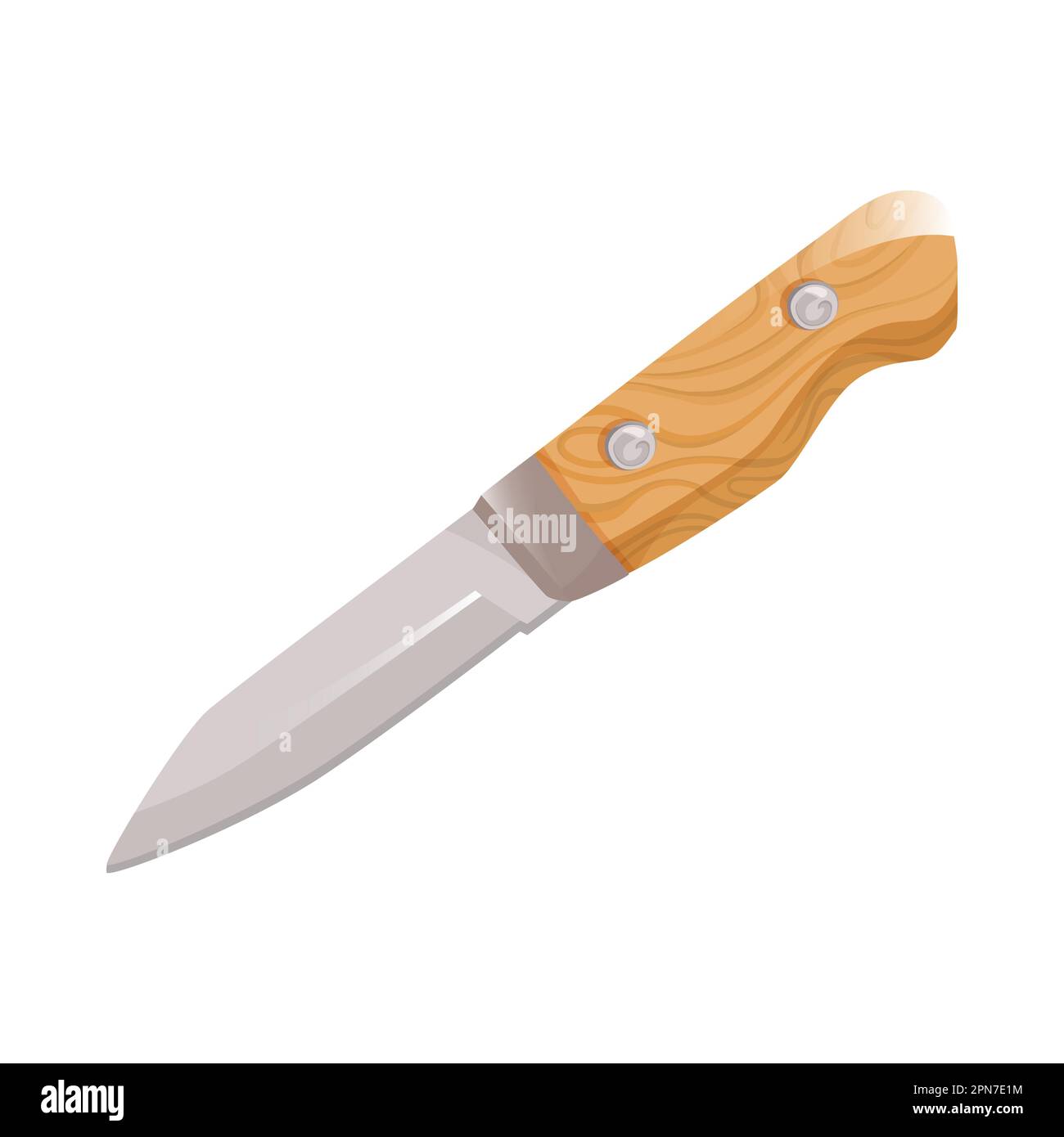Small kitchen knife vector cartoon illustration Stock Vector Image ...