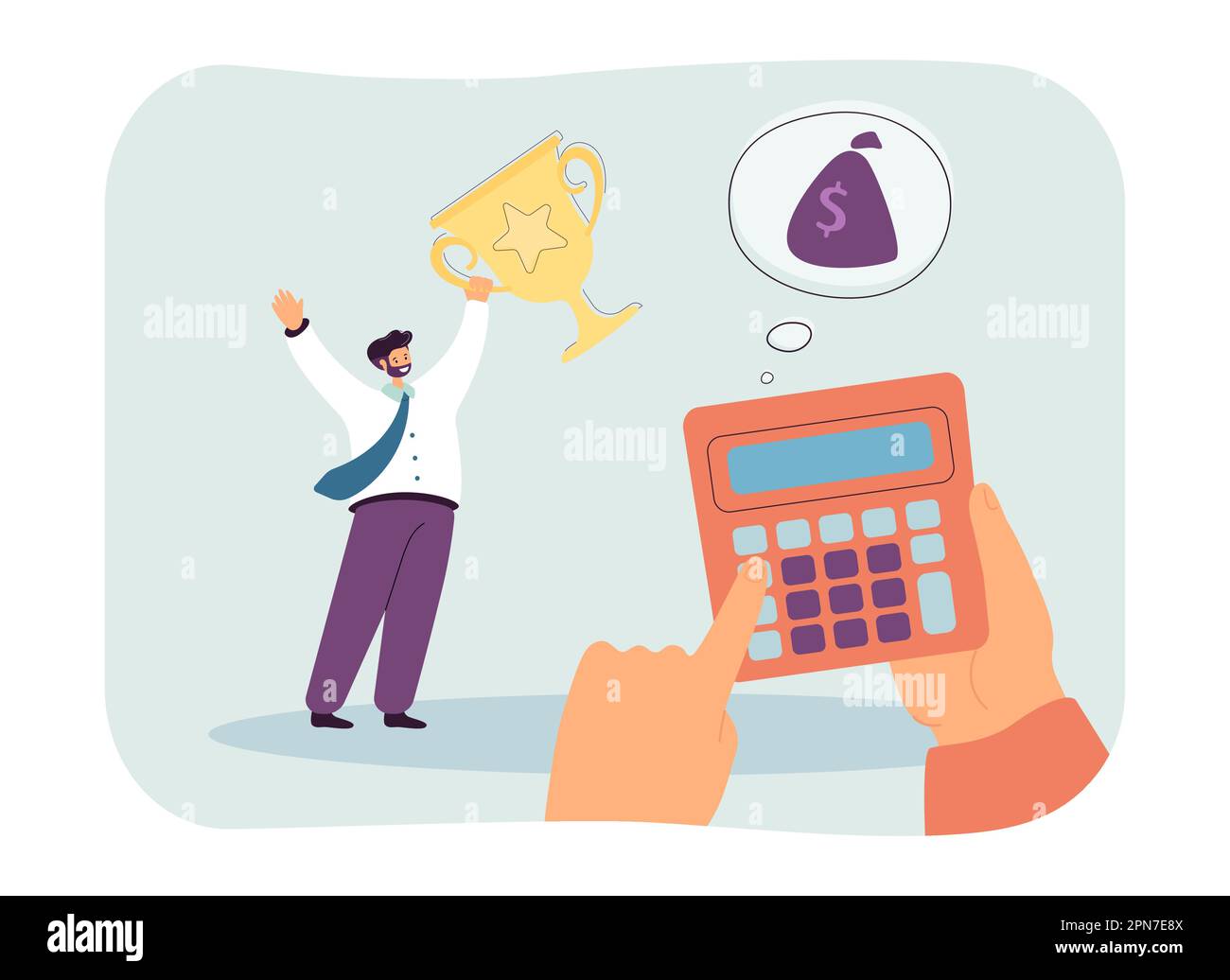 Calculating benefit Cut Out Stock Images & Pictures - Alamy