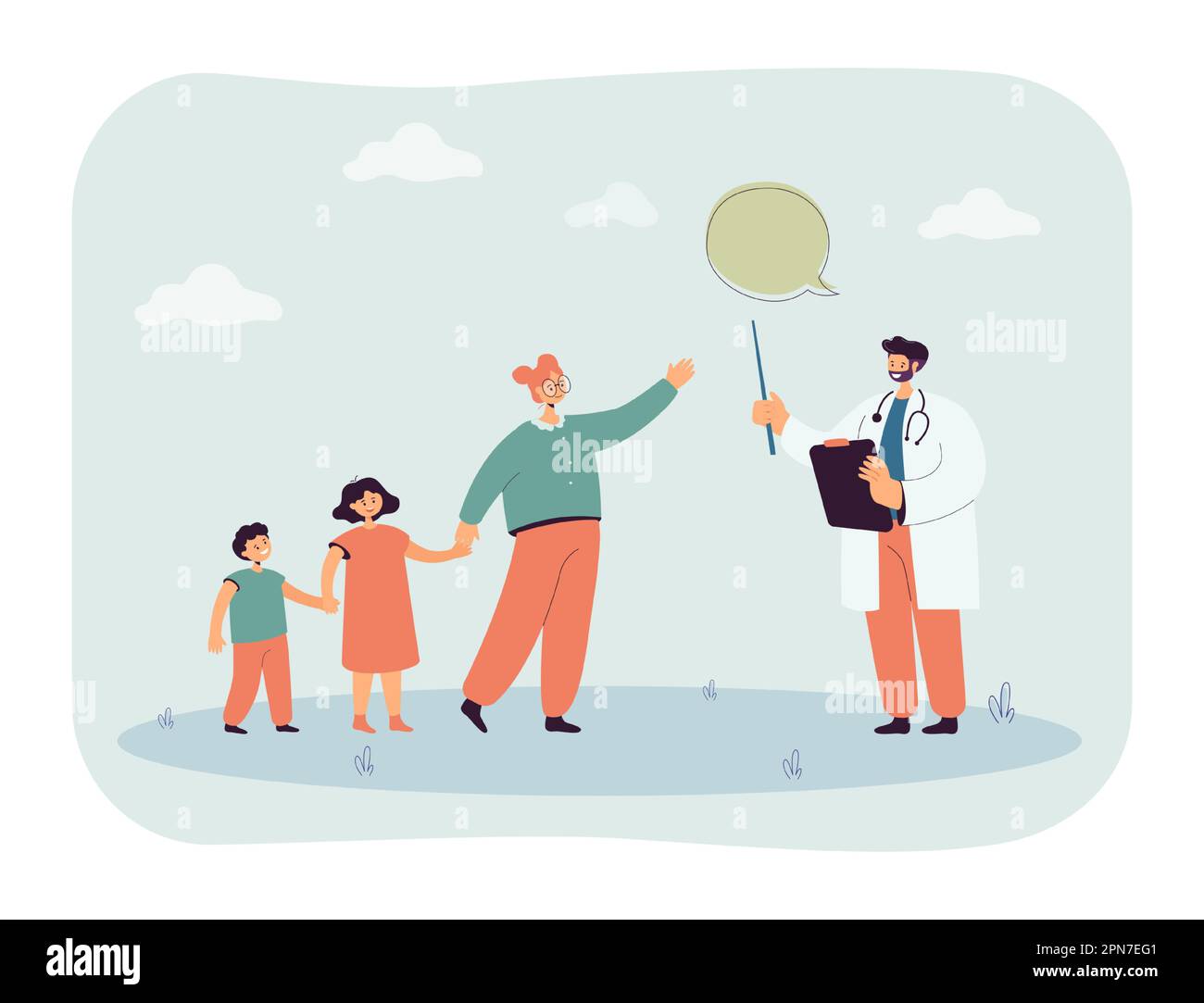 Pediatrician children medical examination Stock Vector Images - Alamy