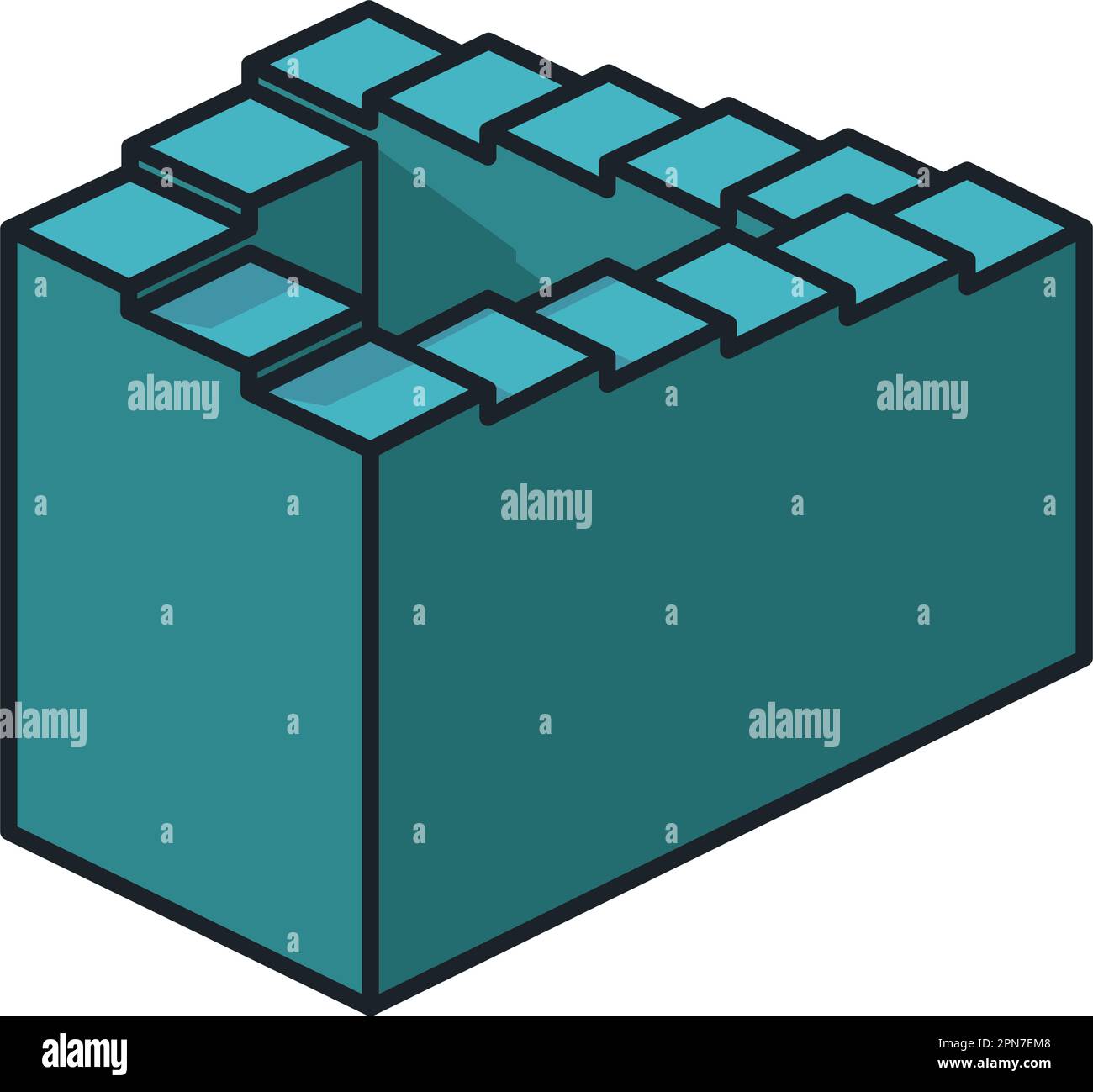 Penrose stairs Stock Vector Images - Alamy