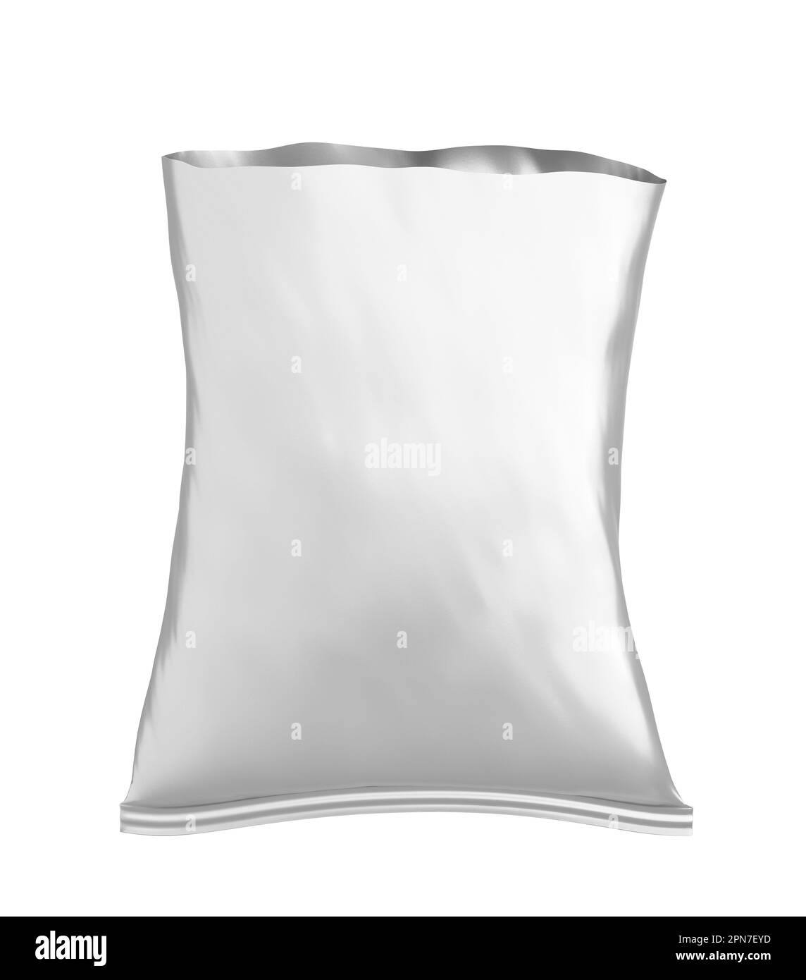 Blank snack packaging isolated on white - 3d rendering Stock Photo - Alamy