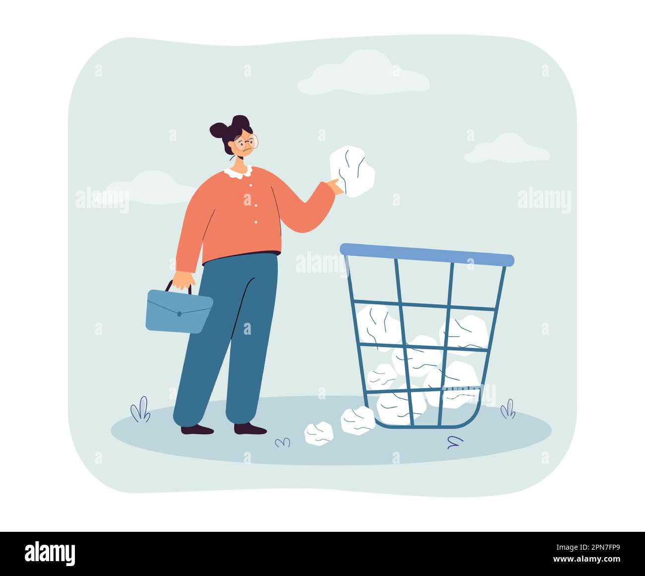 Ball of trash Stock Vector Images - Alamy