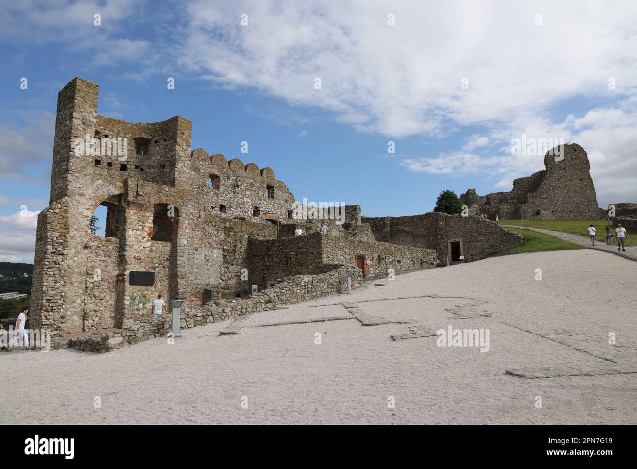 Overview of Devin Castle (Devinska Kobyla) at the confluence of the ...