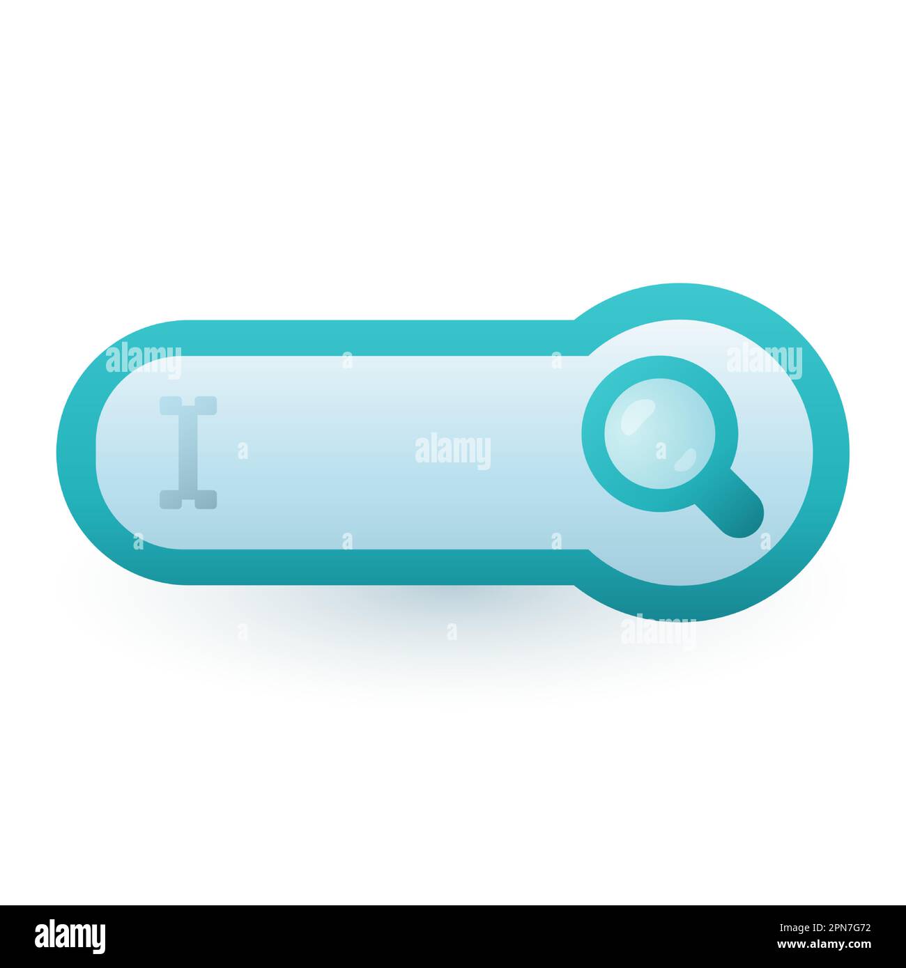 Search bar with magnifying glass in browser 3D icon Stock Vector Image ...