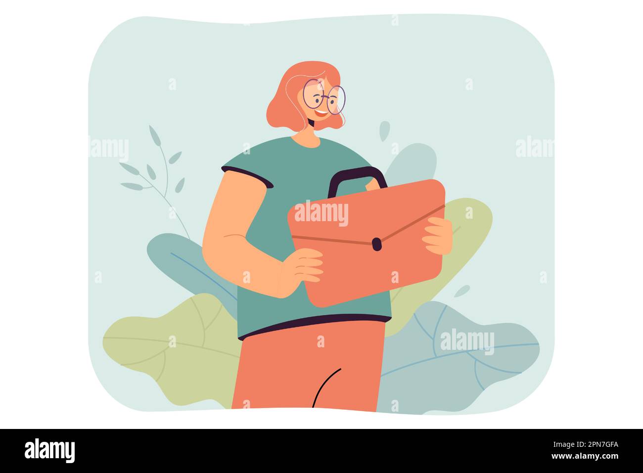 Enjoying employee Stock Vector Images - Alamy