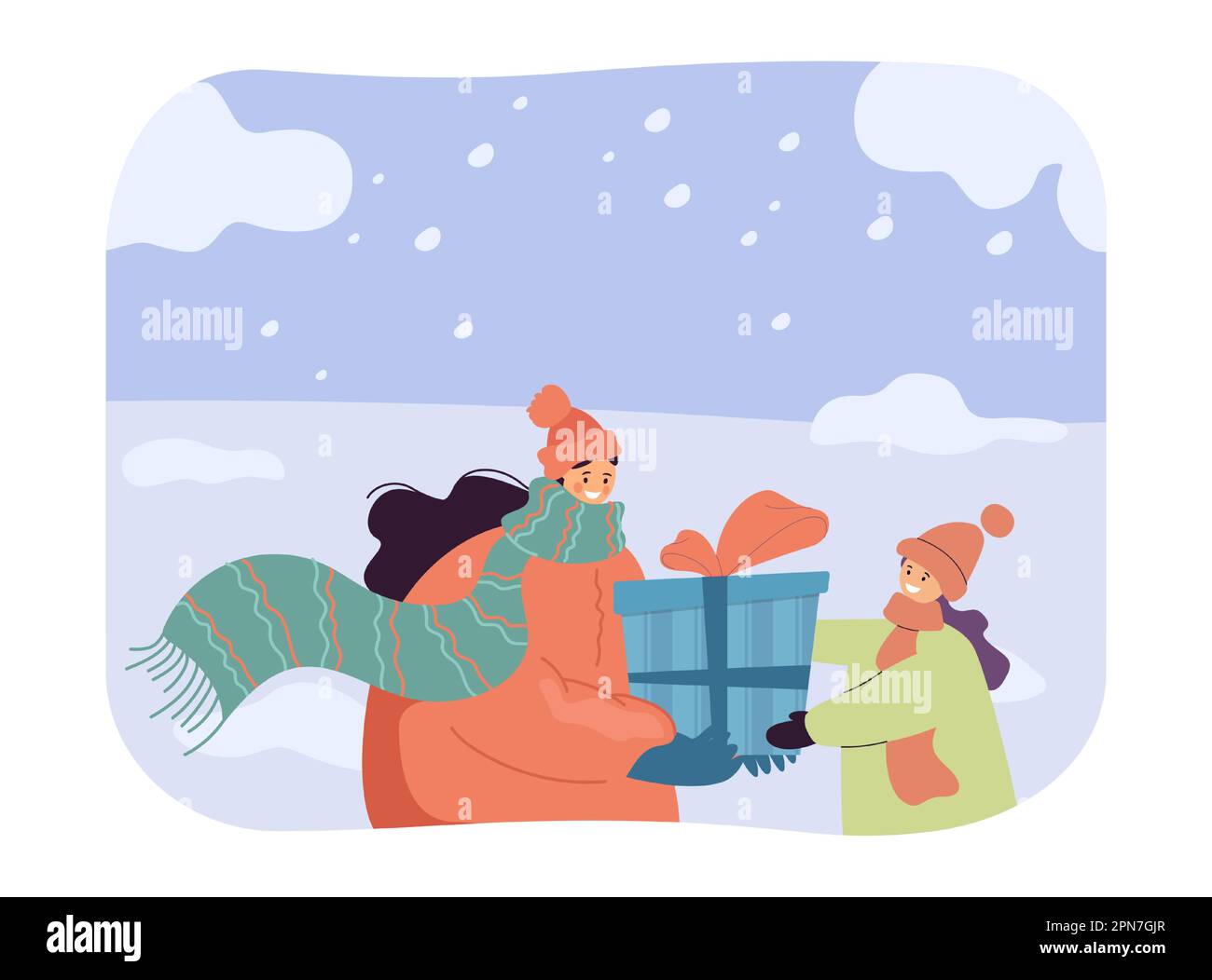 People in warm clothing Stock Vector Images - Alamy