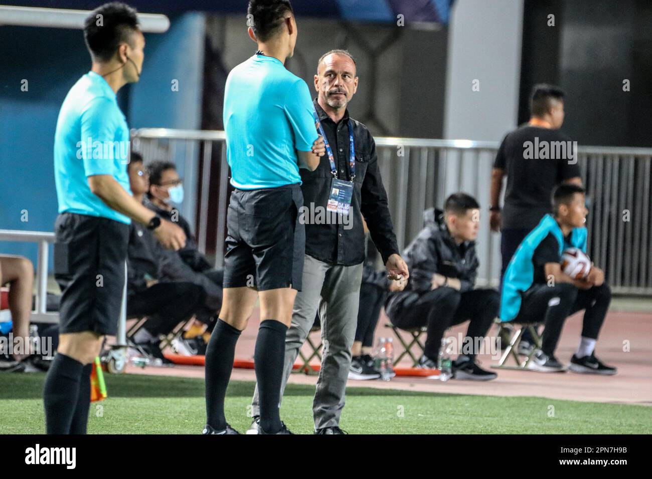 Zhengzhou City, China, 16 April, 2023. Henan Football Club 1-1 draw ...