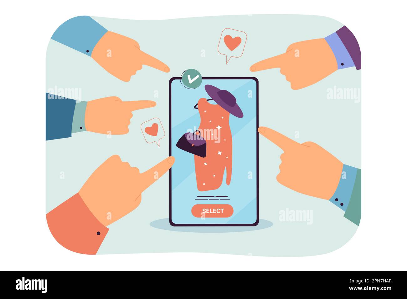 Clothing store customers Stock Vector Images - Alamy