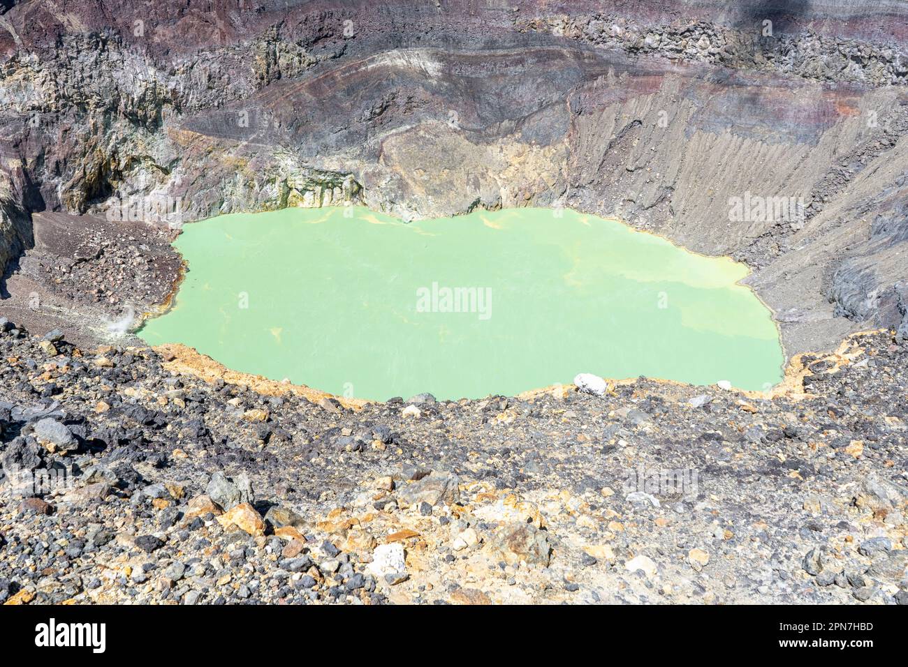 Acid crater lake, Santa Ana Volcano, El Salvador Stock Photo - Alamy