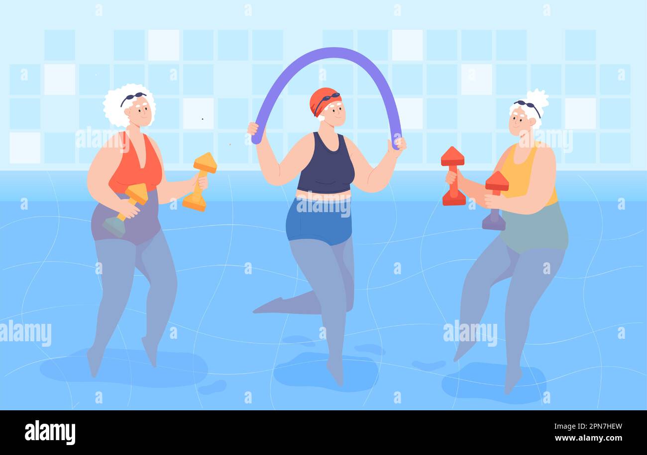 Old people water aerobics Stock Vector Images - Alamy Old people water aerobics Stock Vector Images - Alamy