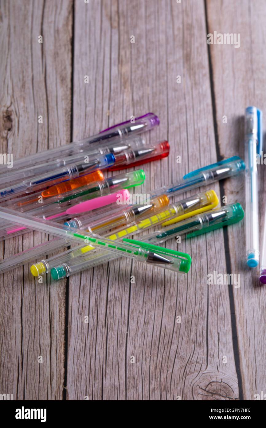 Pile of paint pens hi-res stock photography and images - Alamy