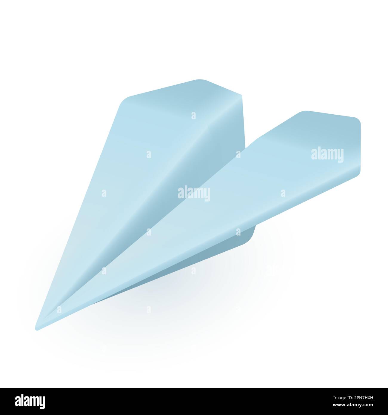 Flying craft paper plane 3D icon Stock Vector Image & Art - Alamy