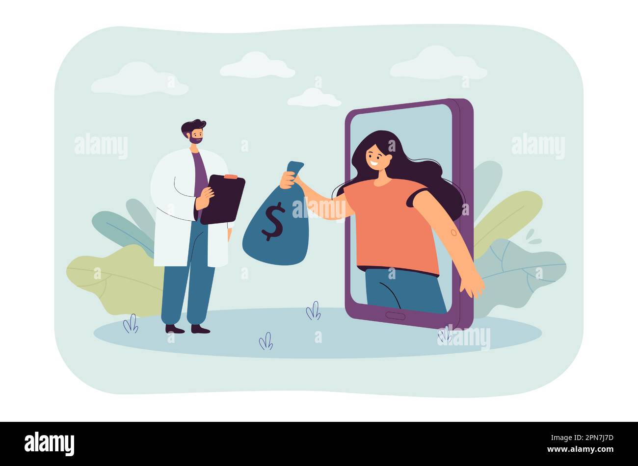 Medicine money woman Cut Out Stock Images & Pictures - Alamy