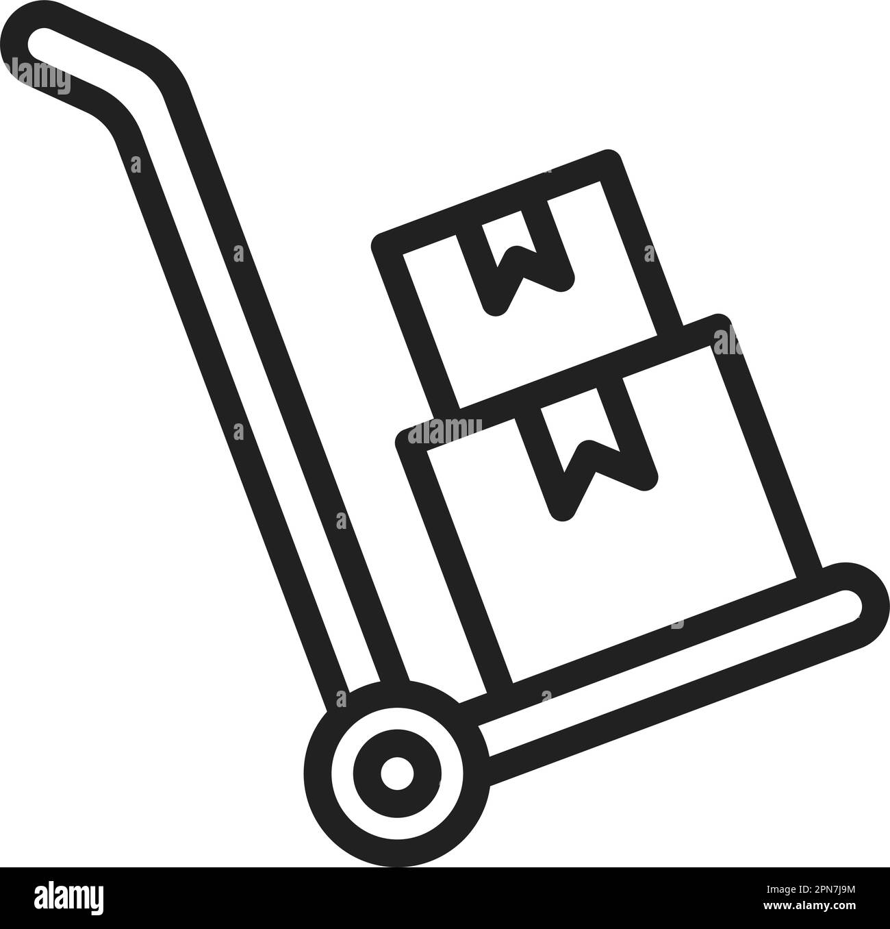 Box Carrier icon vector image. Suitable for mobile apps, web apps and ...