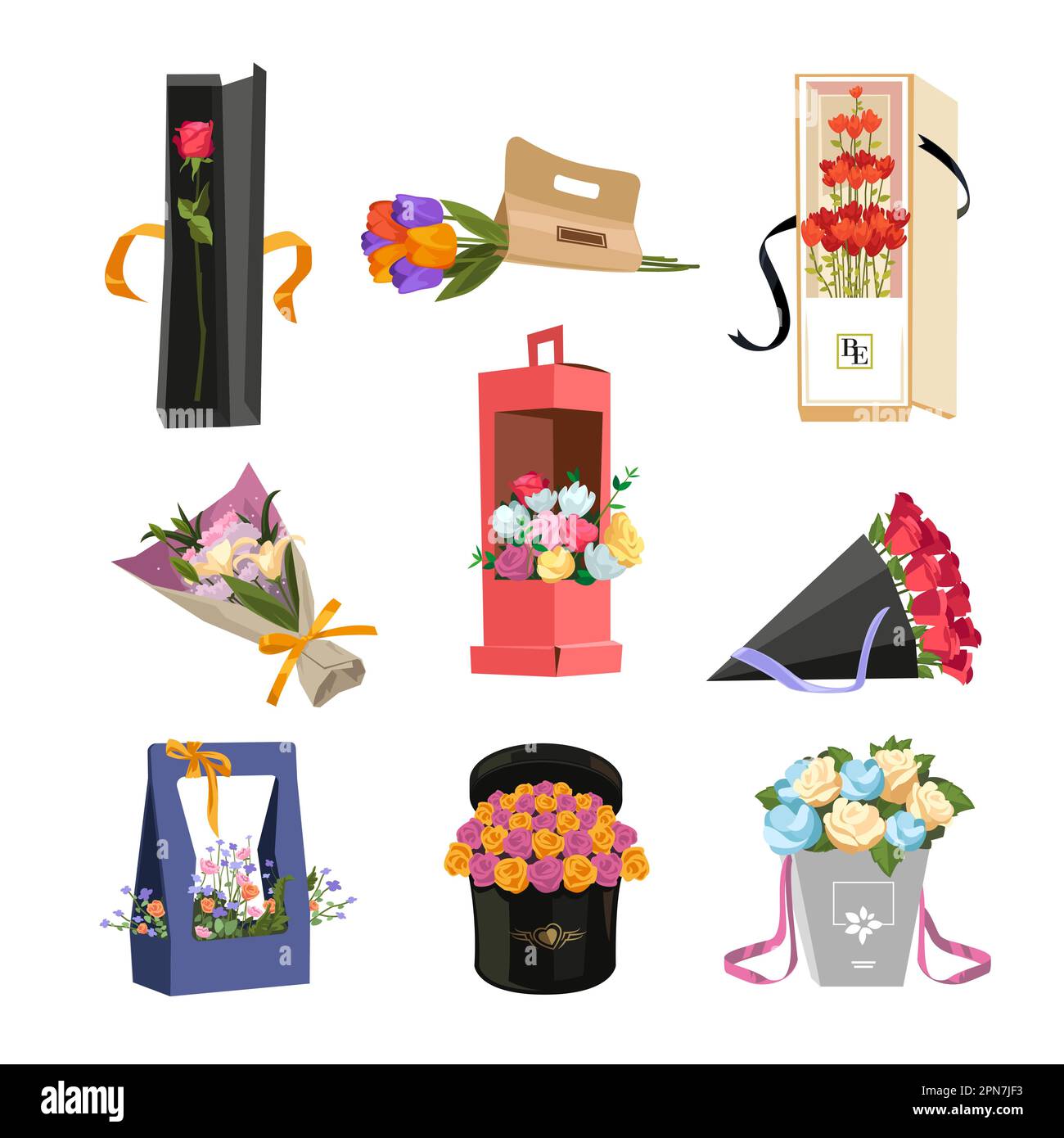 Gorgeous wedding bouquets Stock Vector Images - Alamy