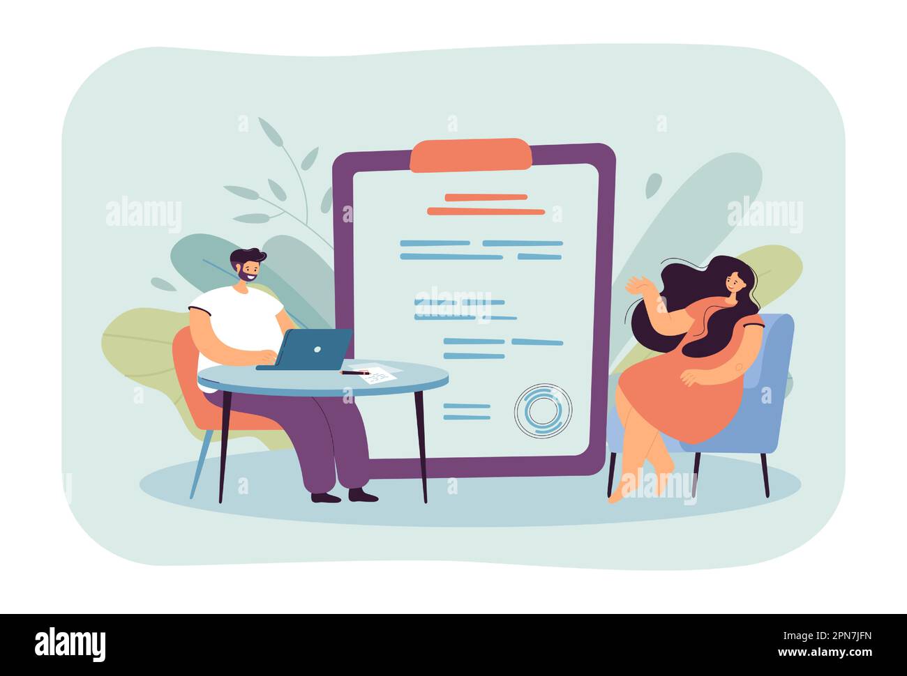 Employment contract cartoon hi-res stock photography and images - Alamy