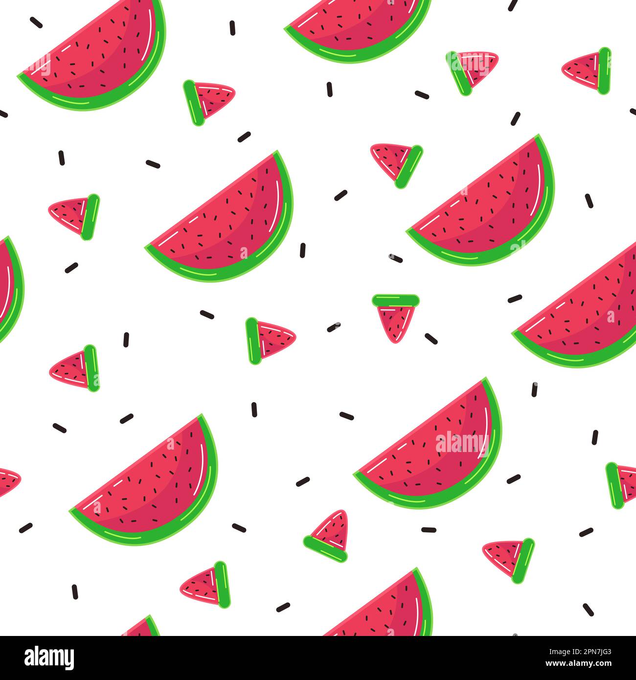 Set watermelon slices isolated Stock Vector Images - Alamy