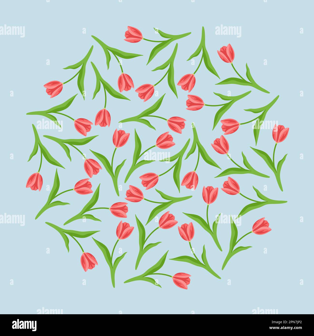 Tulip circle design hi-res stock photography and images - Alamy