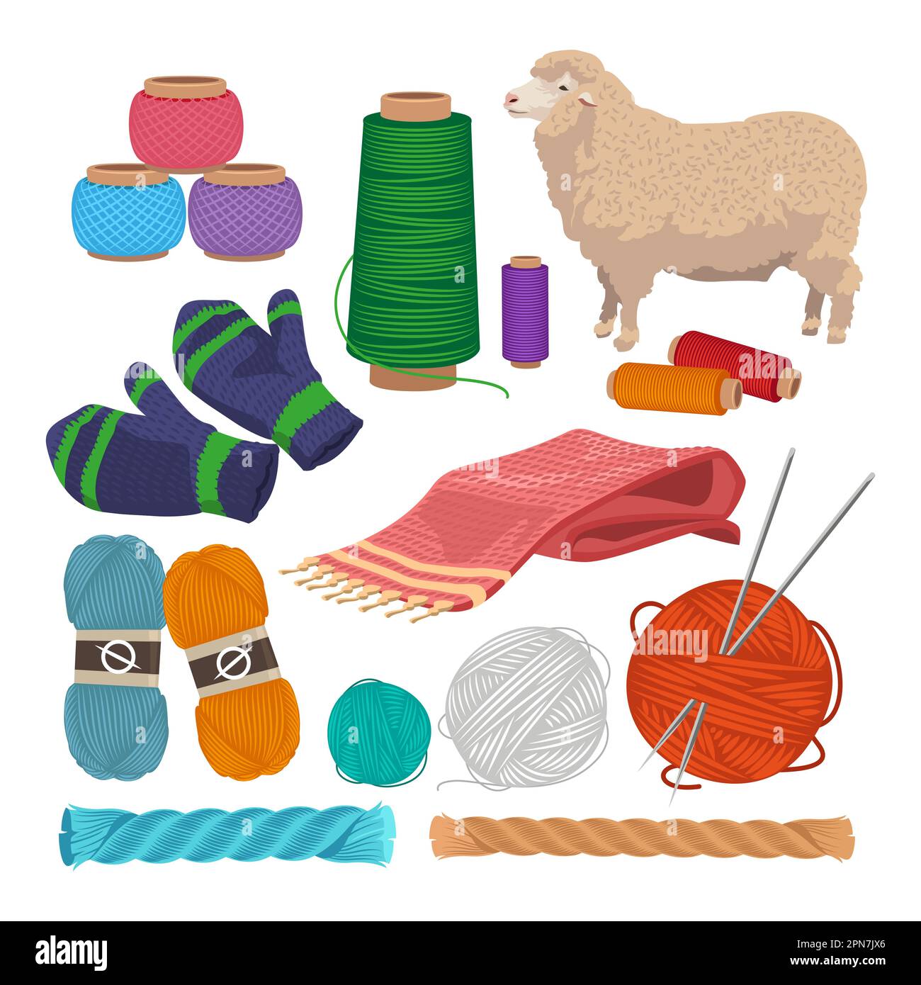 Knitting Sheep Clipart