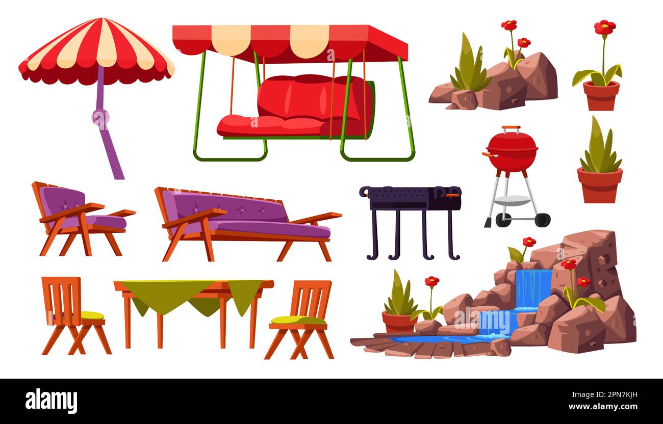 Patio garden flower Stock Vector Images - Alamy