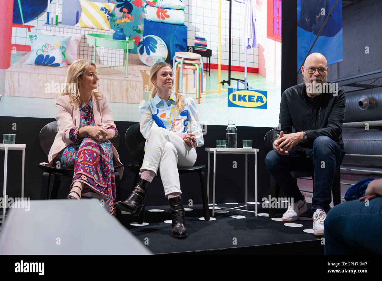 Milan, . 17th Apr, 2023. Design Week Presentation of Ikea "Assembling ...