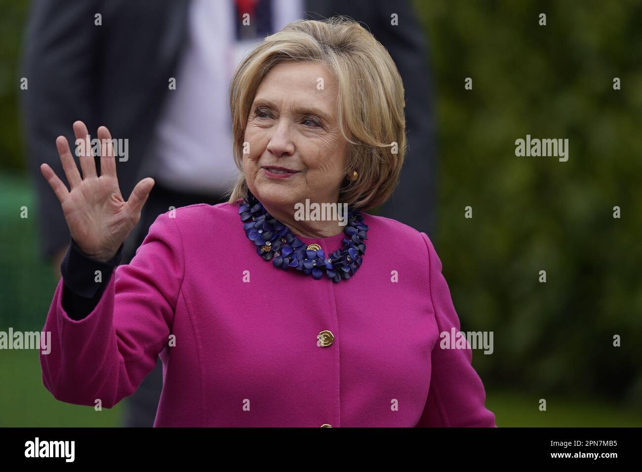 Hillary Clinton attending the three-day international conference at ...