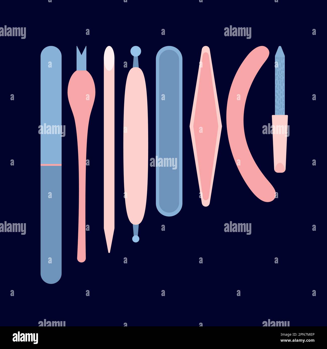 Vector manicure salon tools Stock Vector Image & Art - Alamy
