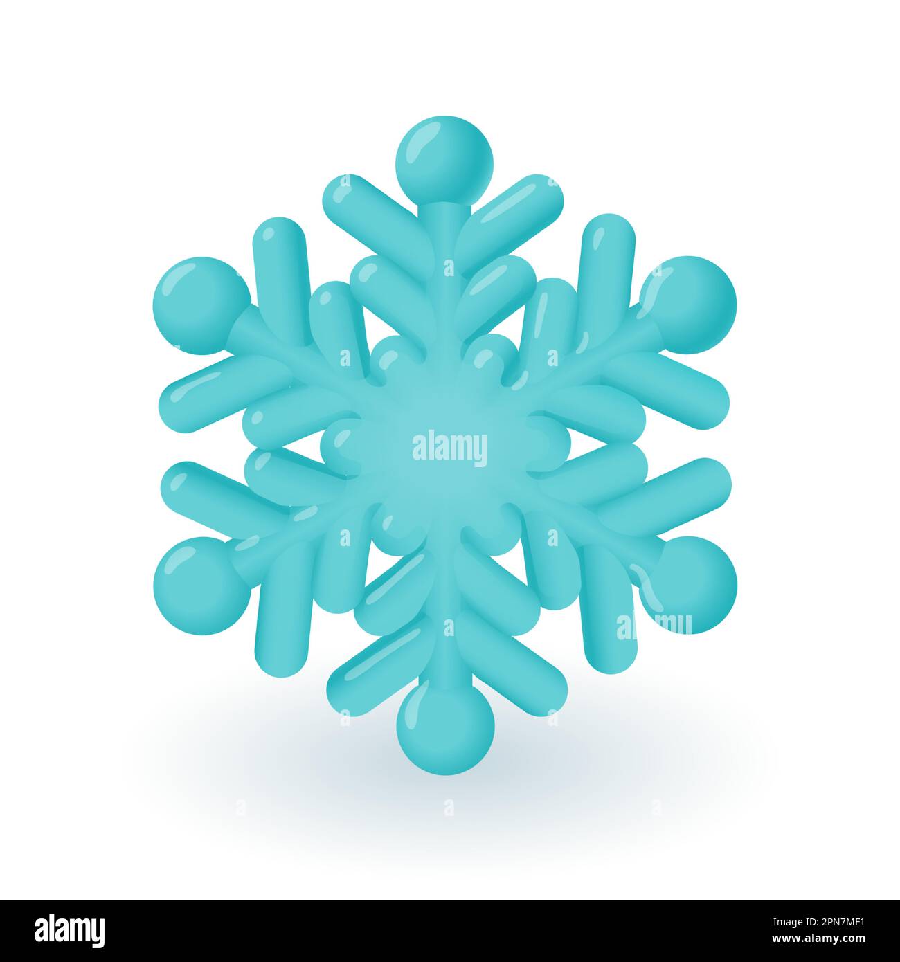 Snow flake symbol 3d Stock Vector Images - Alamy