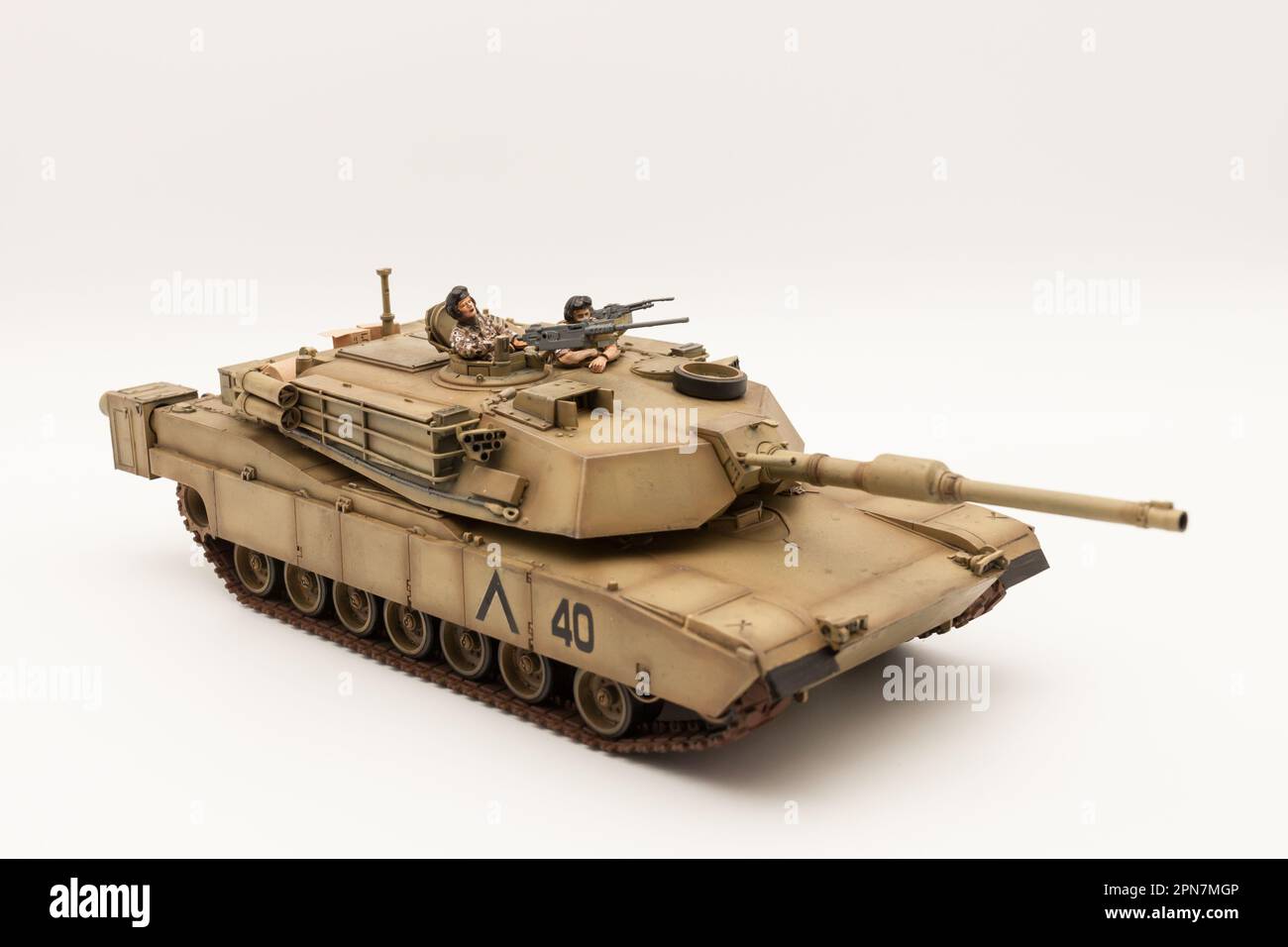 American M1A1 Abrams 120mm gun main battle tank 1 35 Scale Model Stock ...