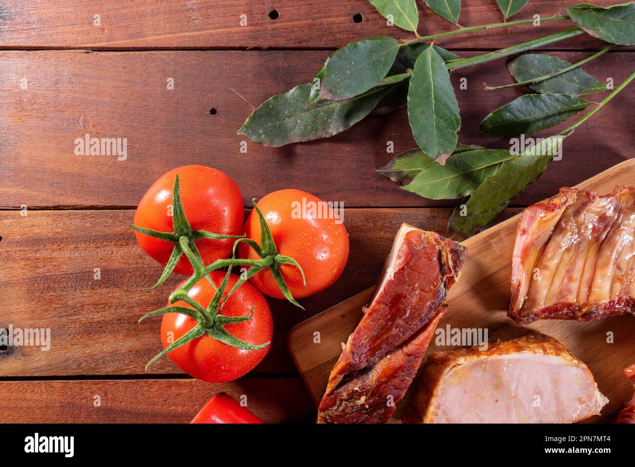 ingredients for brazilian traditional food feijoada Stock Photo - Alamy