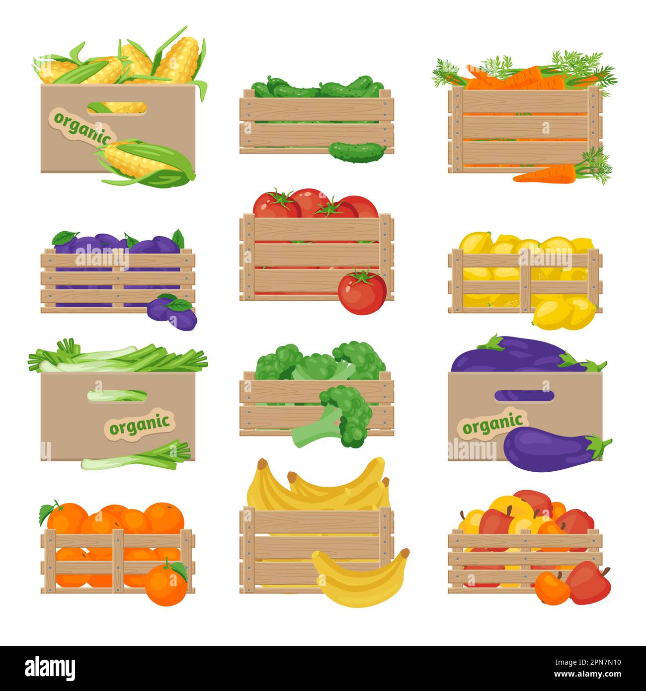 Export fruit Stock Vector Images - Alamy