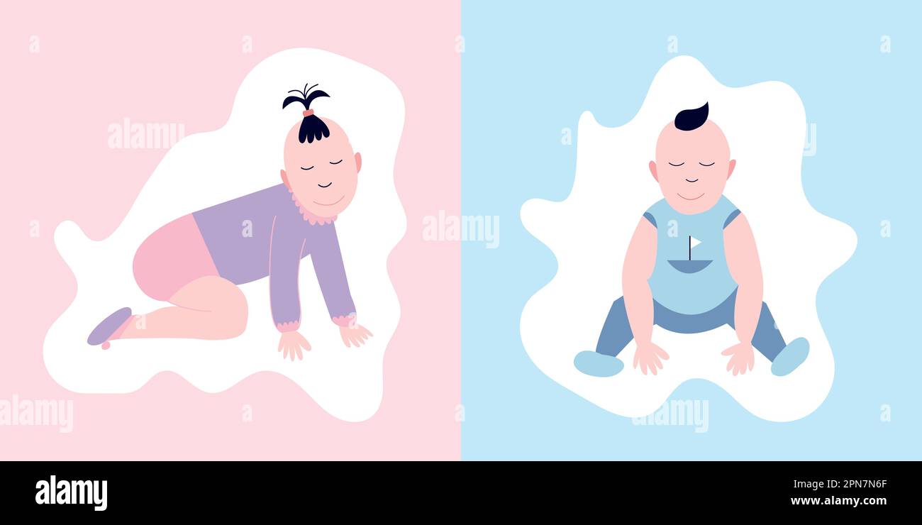 Cartoon baby girl crying card hi-res stock photography and images - Alamy