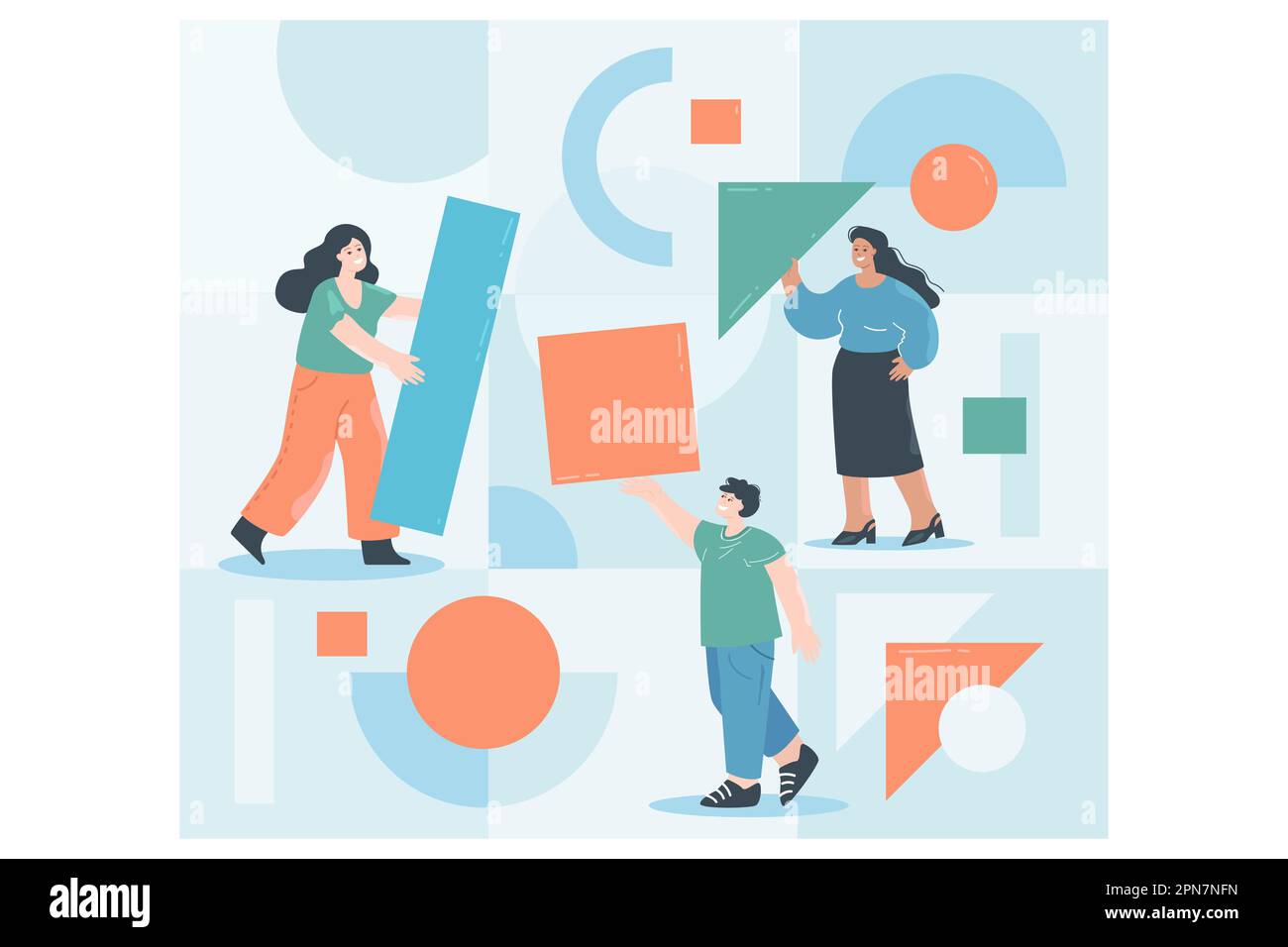 Tiny square shapes hi-res stock photography and images - Alamy