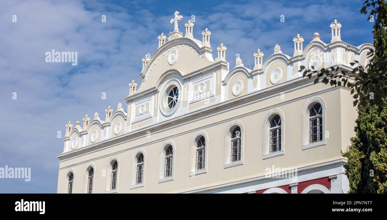 Holy Virgin Mary Evangelistria Greek Orthodox Church at Tinos island ...