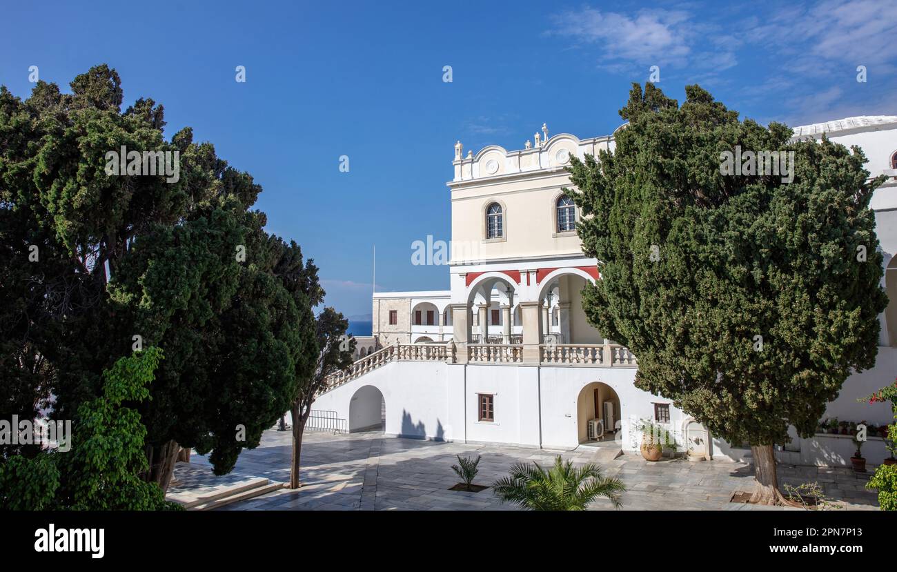 Holy Virgin Mary Evangelistria Greek Orthodox Church at Tinos island ...