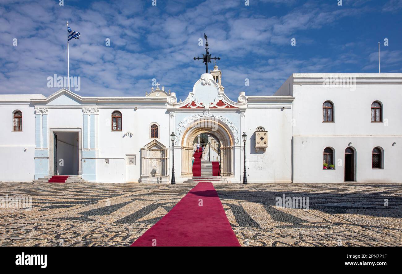 Greek Orthodox Church at Tinos island, Cyclades, Greece. Megalohari ...