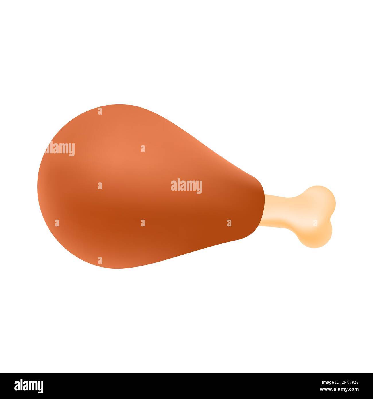 Delicious chicken leg 3D icon Stock Vector Image & Art - Alamy