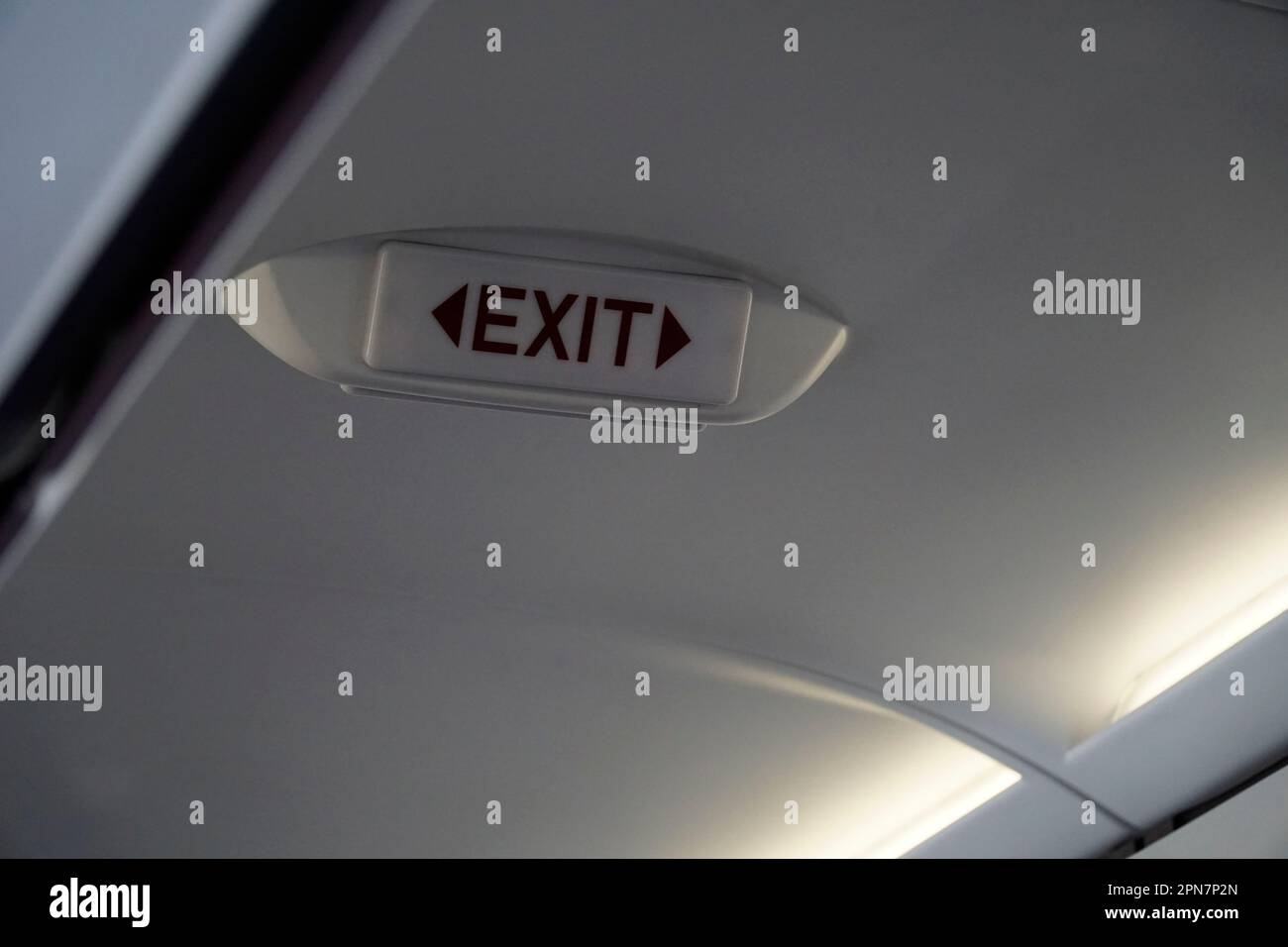 Inside airplane exit symbol hi-res stock photography and images - Alamy
