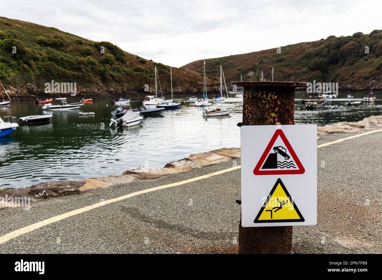 Solva harbour village, on St Brides bay, Pembrokeshire, Wales, solva ...
