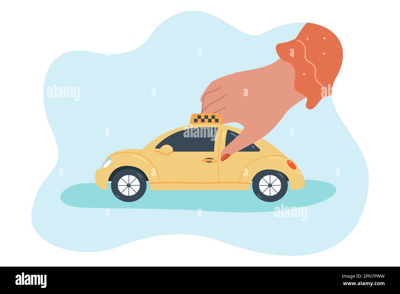 Hand passenger holding mobile Stock Vector Images - Alamy