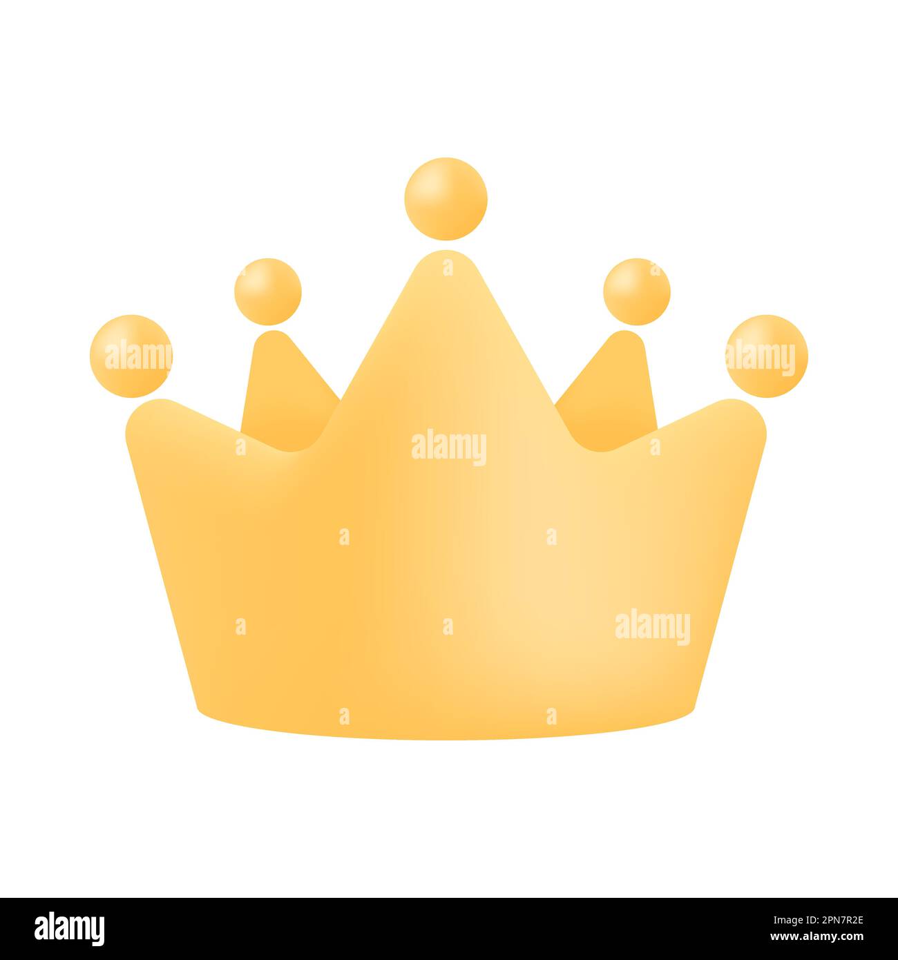 Golden 3d queen icon Stock Vector Images - Alamy