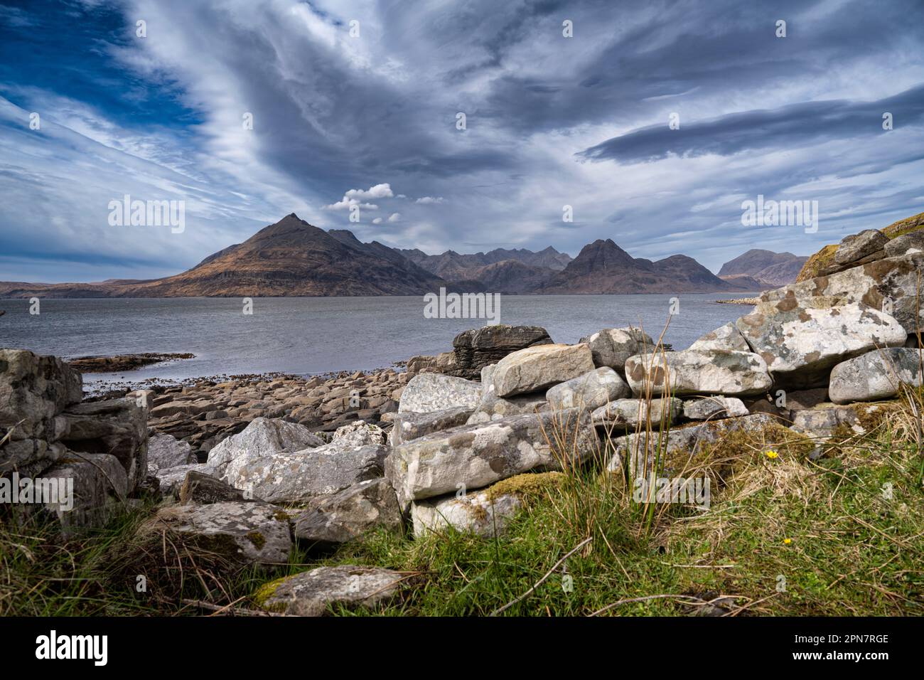 Reportably the site of Bonnie Prince Charlie's landing on Skye at Elgol ...