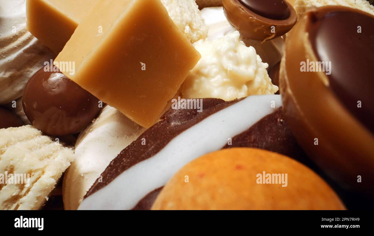Various sweets. Chocolates and waffles. Suitable for commercial ...