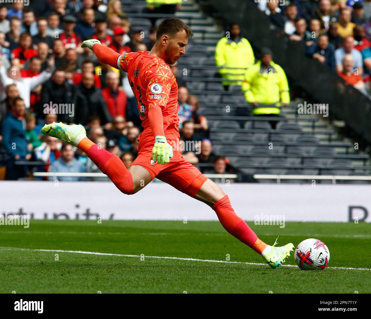 Neto of AFC Bournemouth during the English Premier League soccer match ...